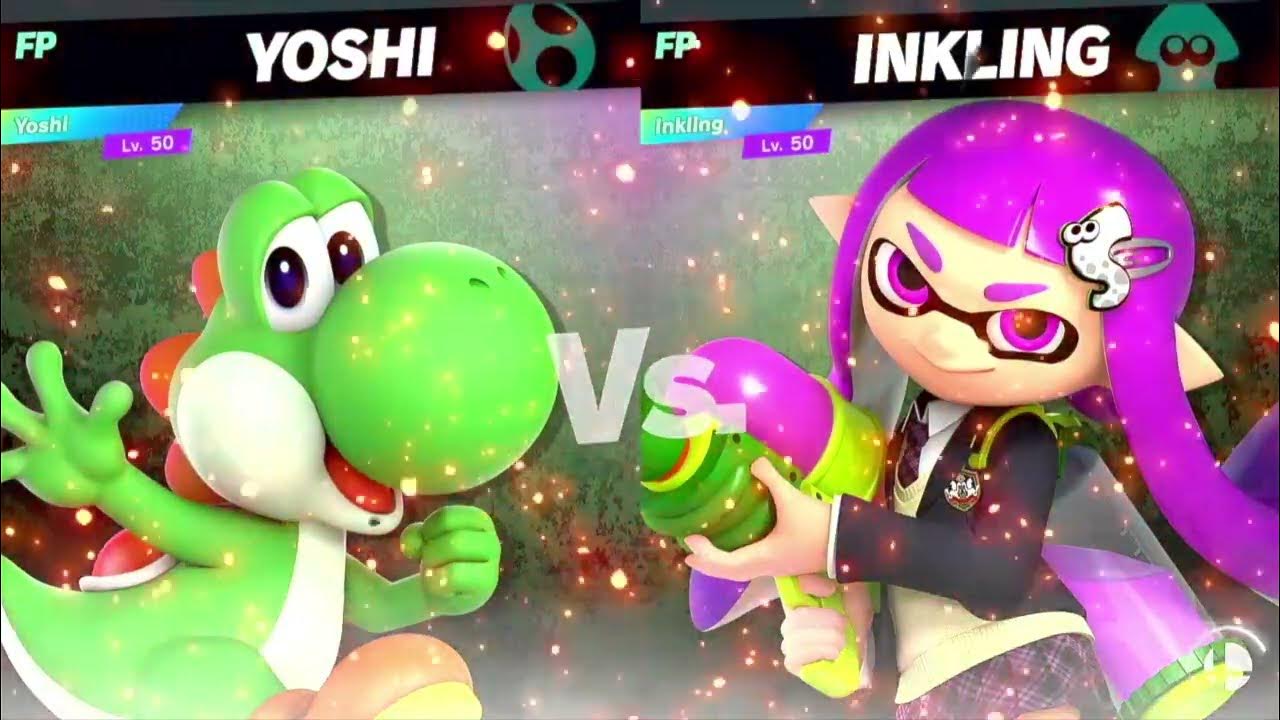 Super Smash Bros Ultimate Amiibo Fights 9pm Poll Yoshi vs Inkling - YouTube