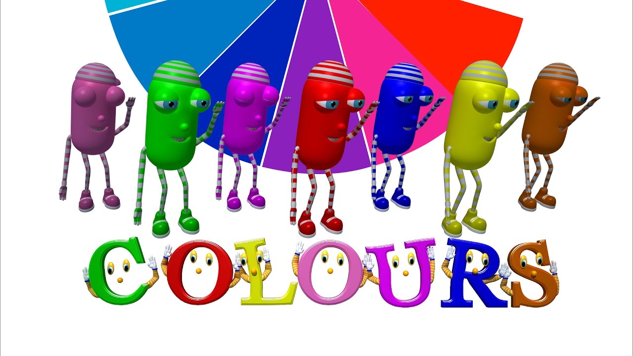 Learn colors for kindergarten and playschool 3D - YouTube