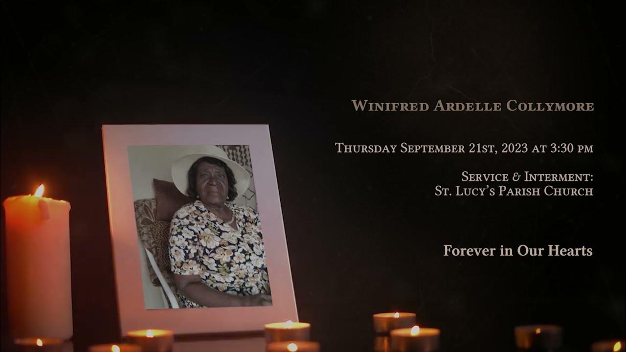 In Loving Memory - Winifred Ardelle Collymore - YouTube