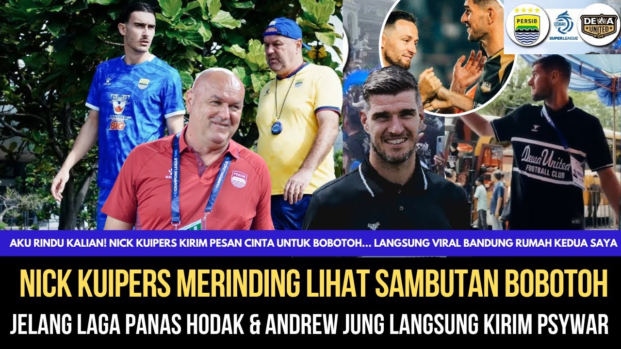 NICK DIBUAT TERHARU‼️Ribuan Bobotoh Menyambut Gila-Gilaan di Bandung ...