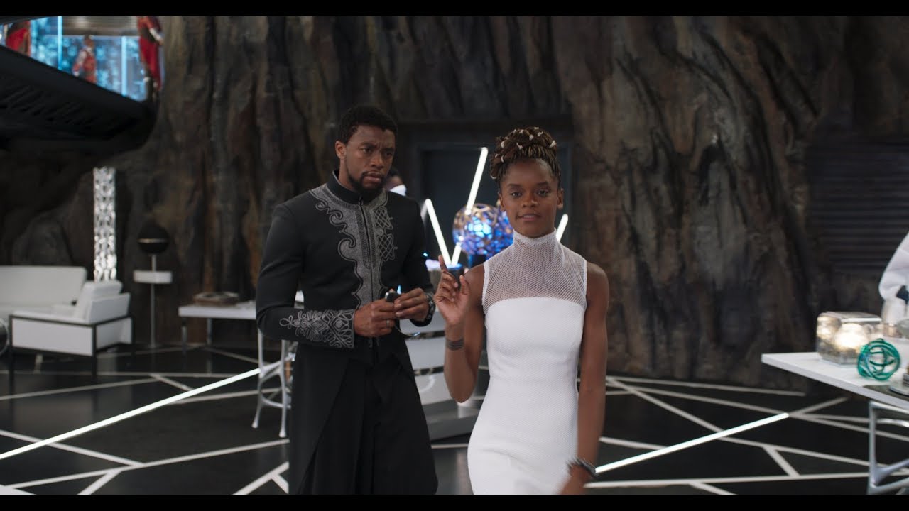BLACK PANTHER (2018): New Weapons / Clothes Funny Scene His Sister ...