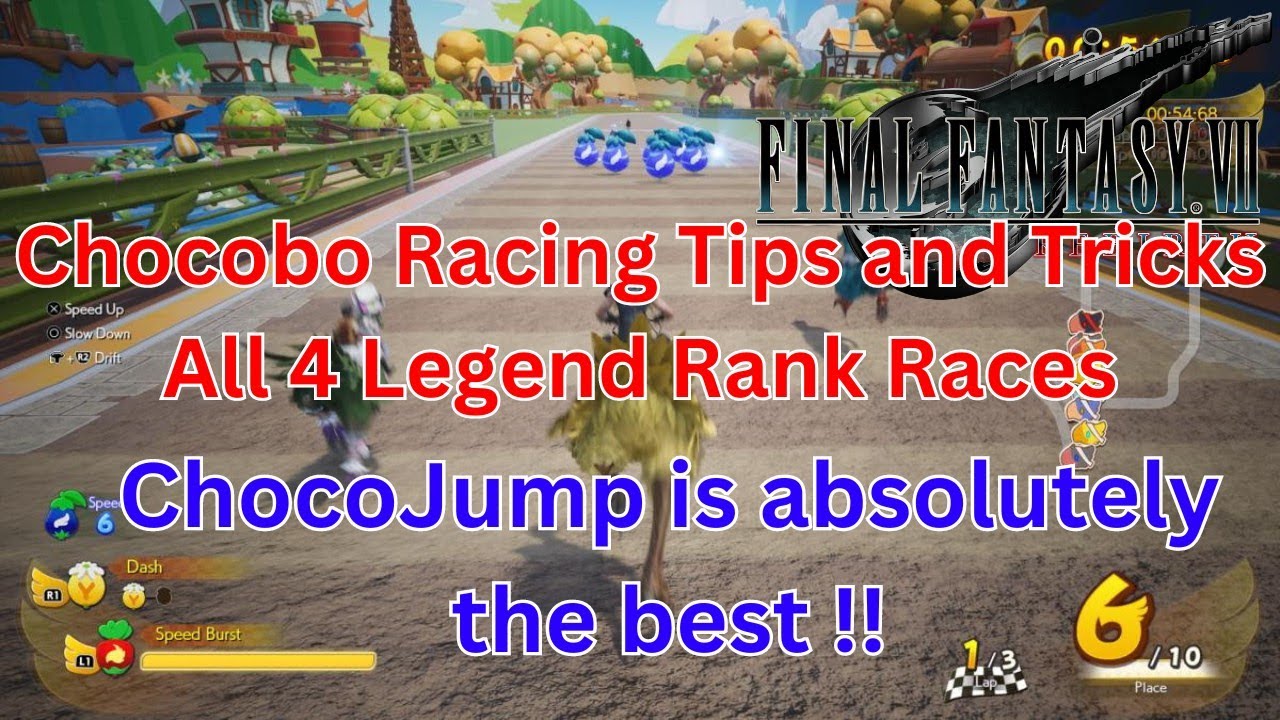 Tips and Tricks to champion Chocobo Racing - FF7 Rebirth - YouTube