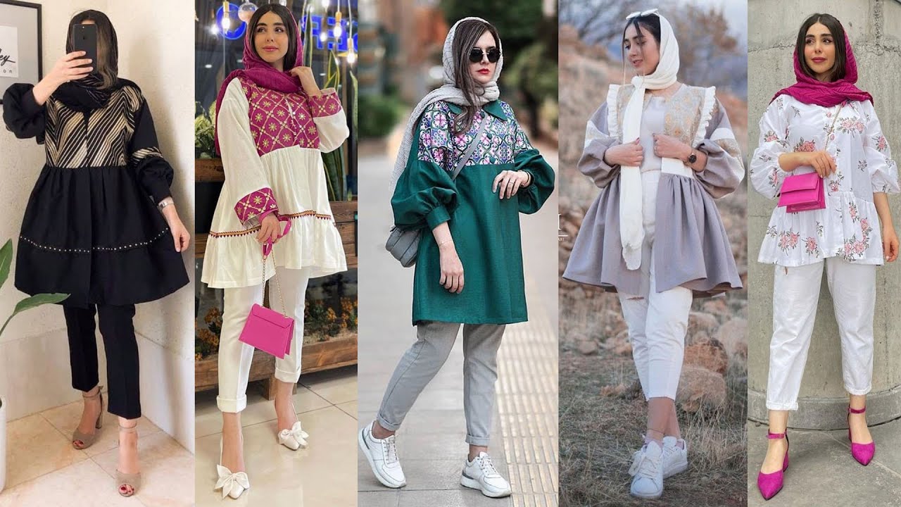 Muslim girls modest dress collection//Fashionable short dresses for ...