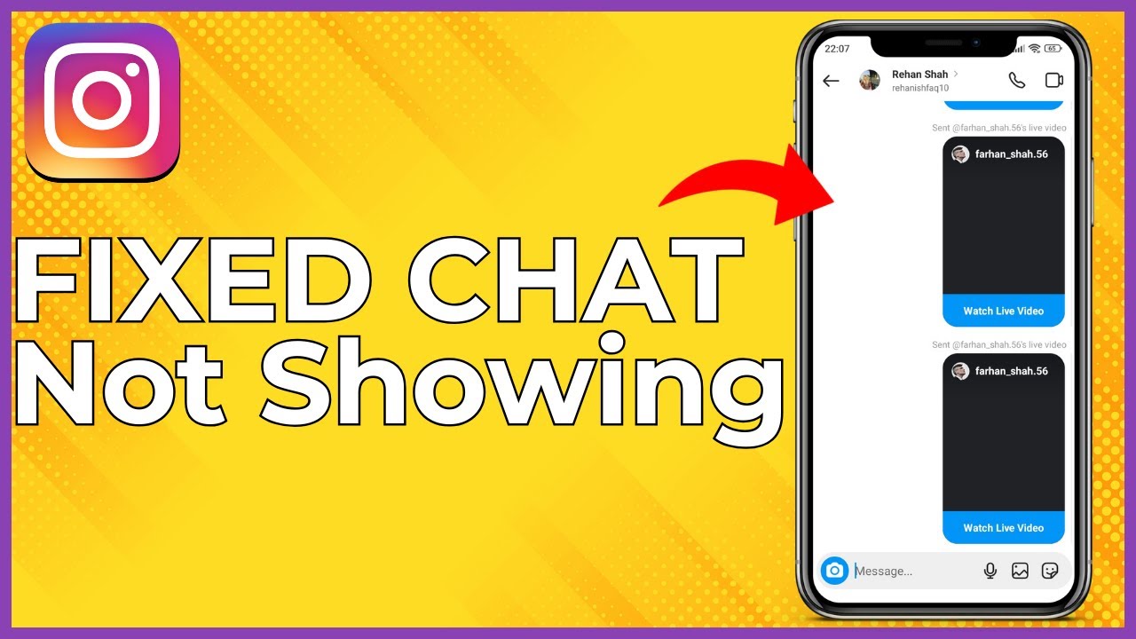 How To FIX Instagram Chat Not Showing Up / Loading | Instagram Chat Not ...