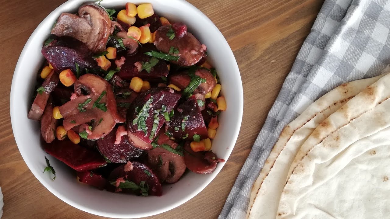 Mushroom and Beetroot Salad, super yummy vegan healthy & gluten-free ...
