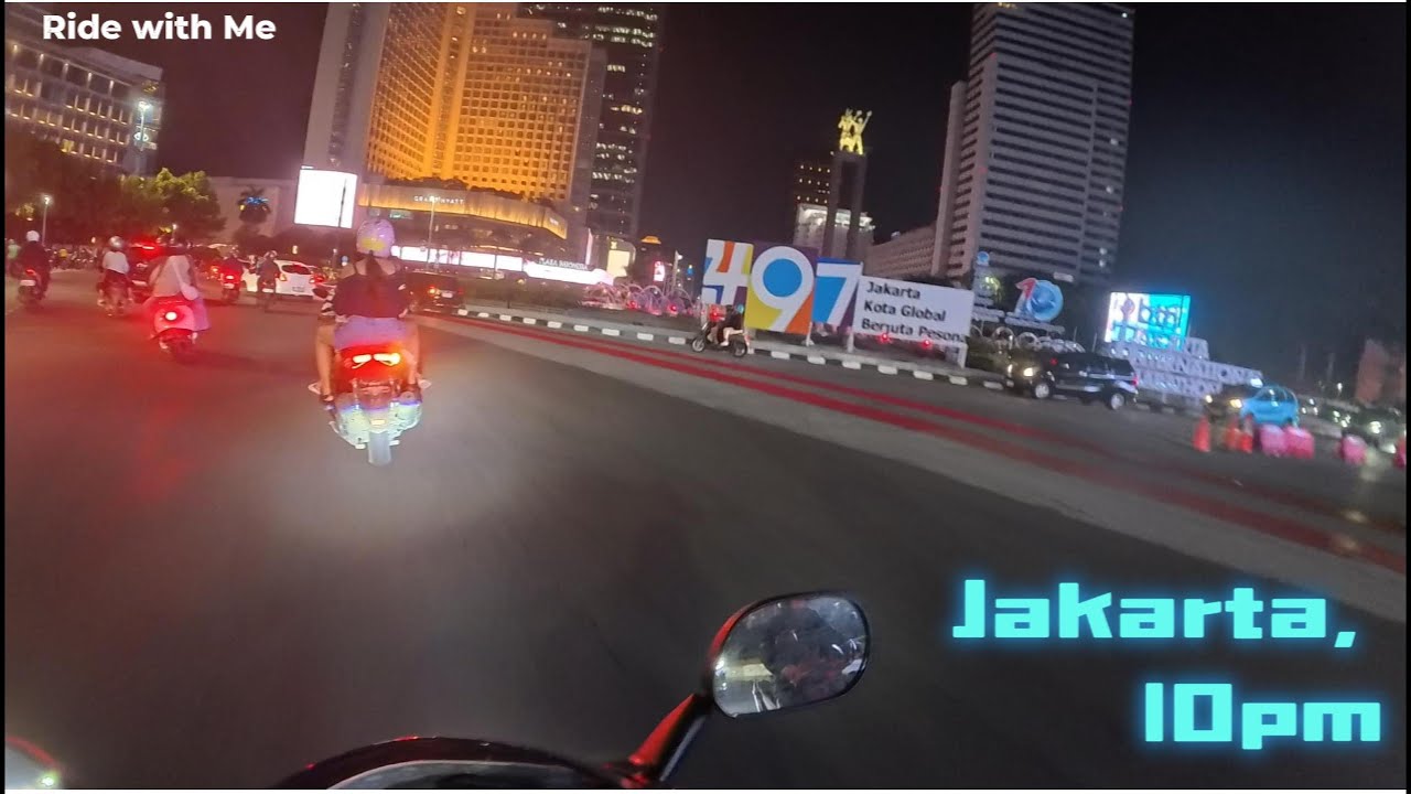 Ride with me - Jakarta 10pm (Kawasaki Ninja RR 150) - YouTube