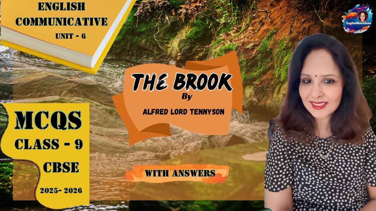 The Brook| Multiple Choice Questions With Answers| Class 9 English ...