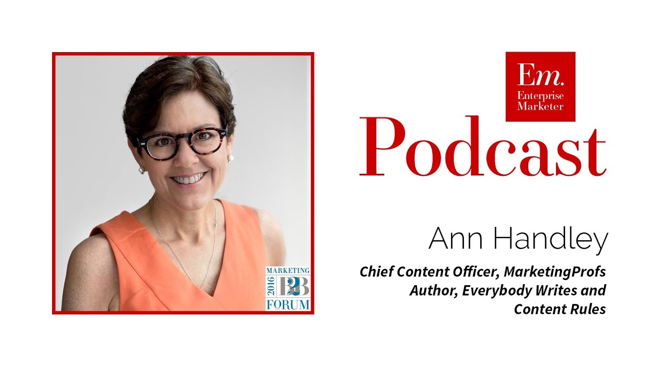 Ann Handley on Everybody Writes and Slow Marketing - YouTube