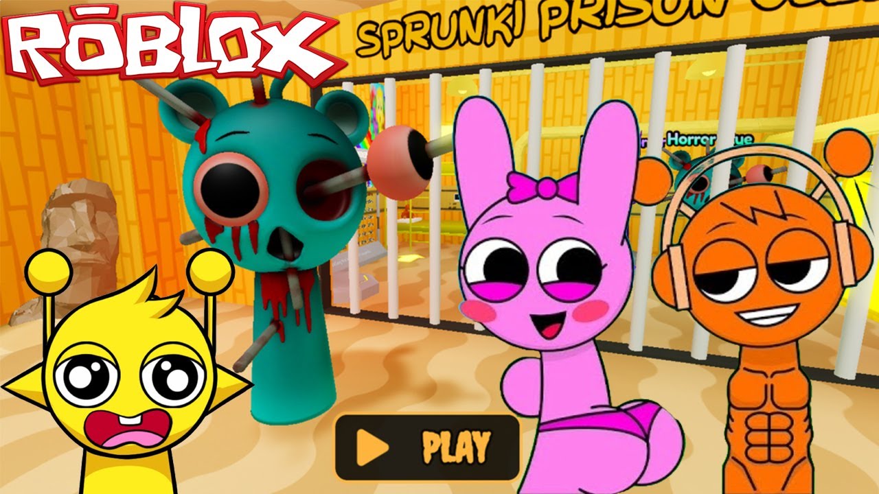 Sprunki Horror True Playing Sprunki Barry's Prison Run Obby | ROBLOX ...