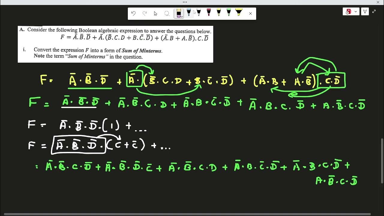 Solve Boolean Algebraic Equations - YouTube