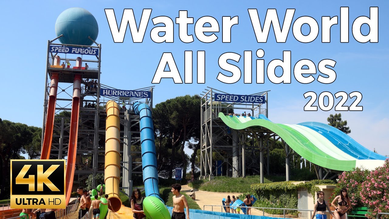 Water World Costa Brava, Spain - All WaterSlides - YouTube