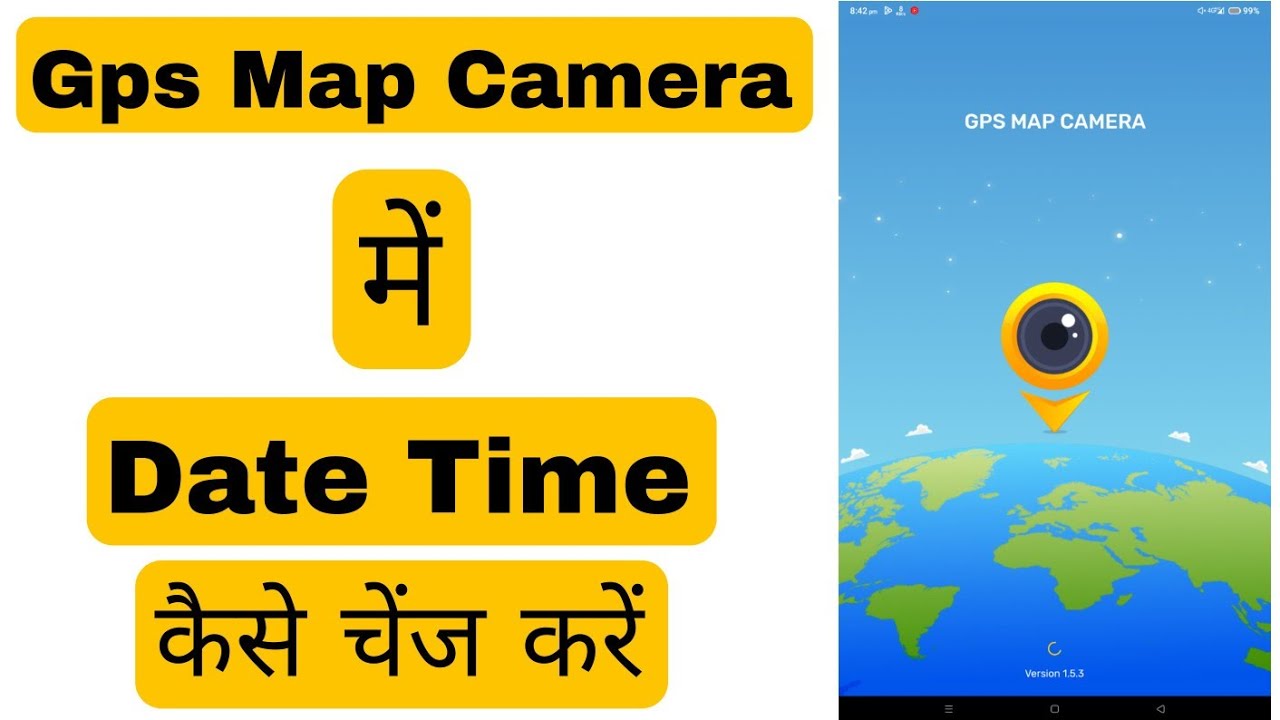 Gps Map Camera Me Date Time Kaise Change Kare - YouTube
