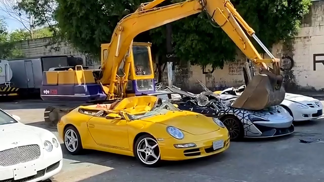 Car Crunch Chronicles: Epic New Car Crushing Compilation! - YouTube