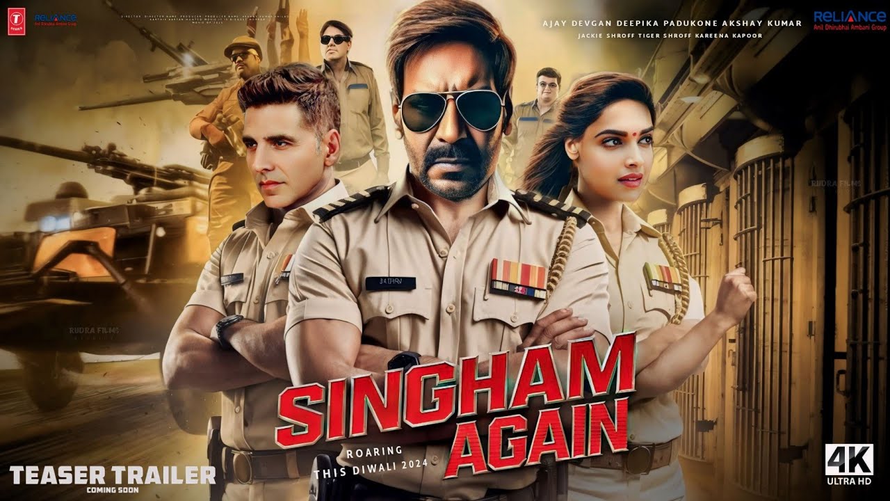 Singham Again : Trailer 2024 | Ajay Devgan, Akshay Kumar, Deepika Padukone, Jackie Shroff | T ...