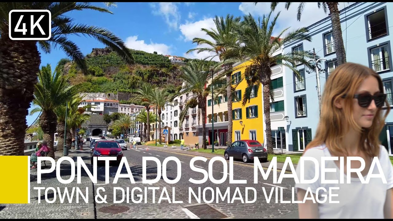 Madeira, Portugal | Ponta Do Sol & digital nomad village walk with captions - YouTube