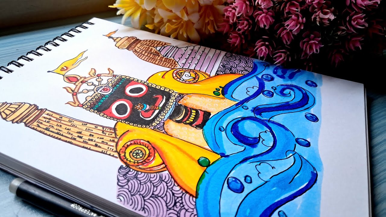 Jai Jagannath Drawing 🙏 || Rathyatra special drawing || Puri Jagannath ...