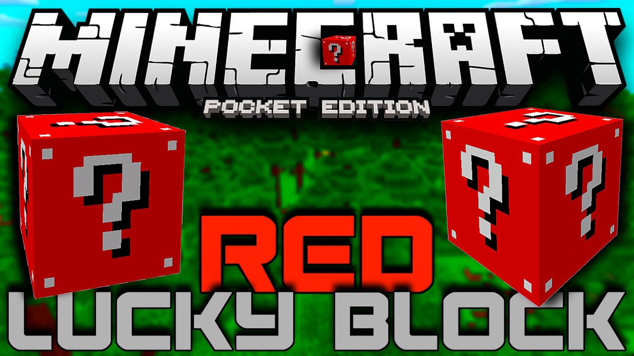 [0.11.1] Red Lucky Block Mod - Minecraft Pocket Edition - YouTube