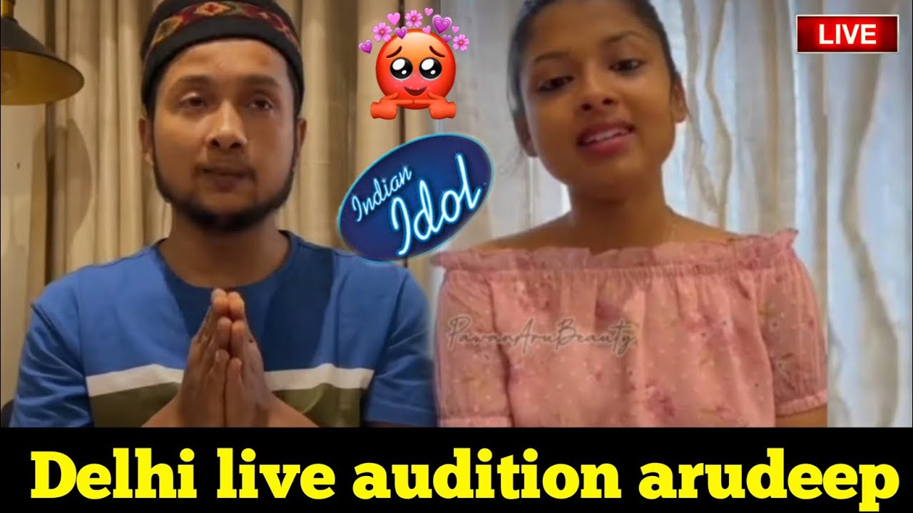 Arudeep live enterview || live audition Delhi || Indian idol #arudeep - YouTube