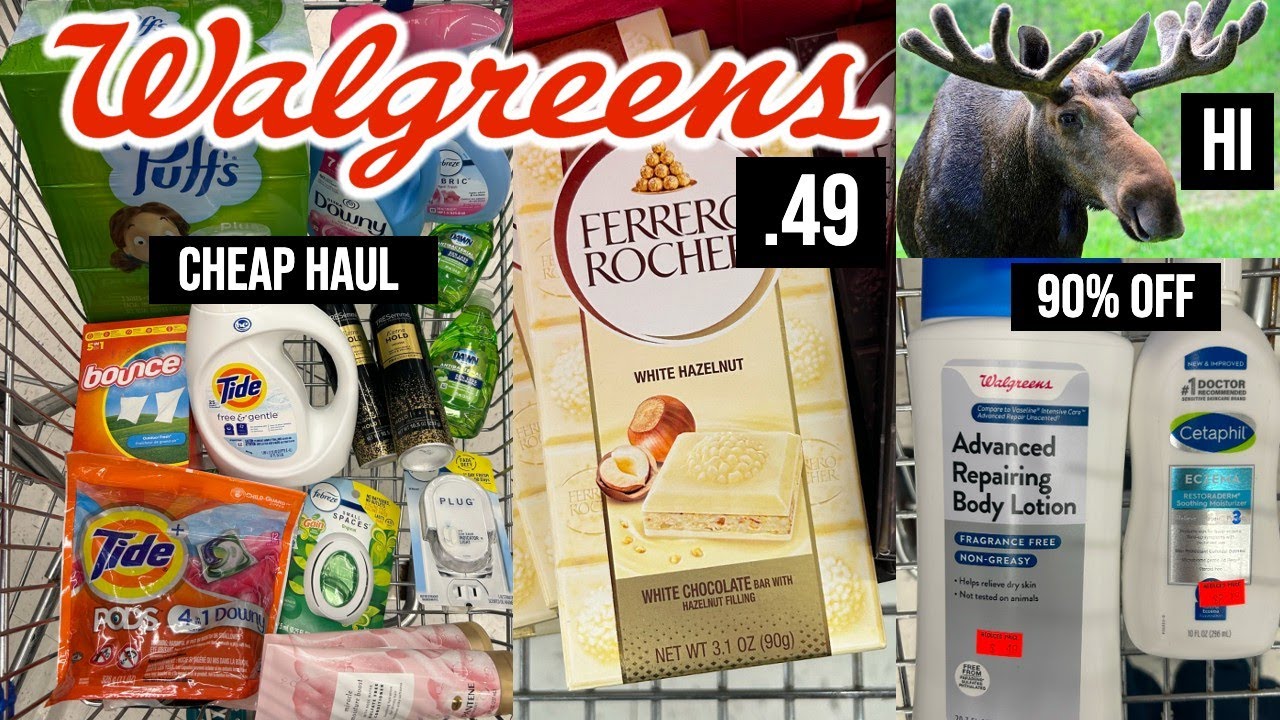 Walgreens **CHEAP TIDE** + 90% OFF CANDY + SKIN CARE! - YouTube