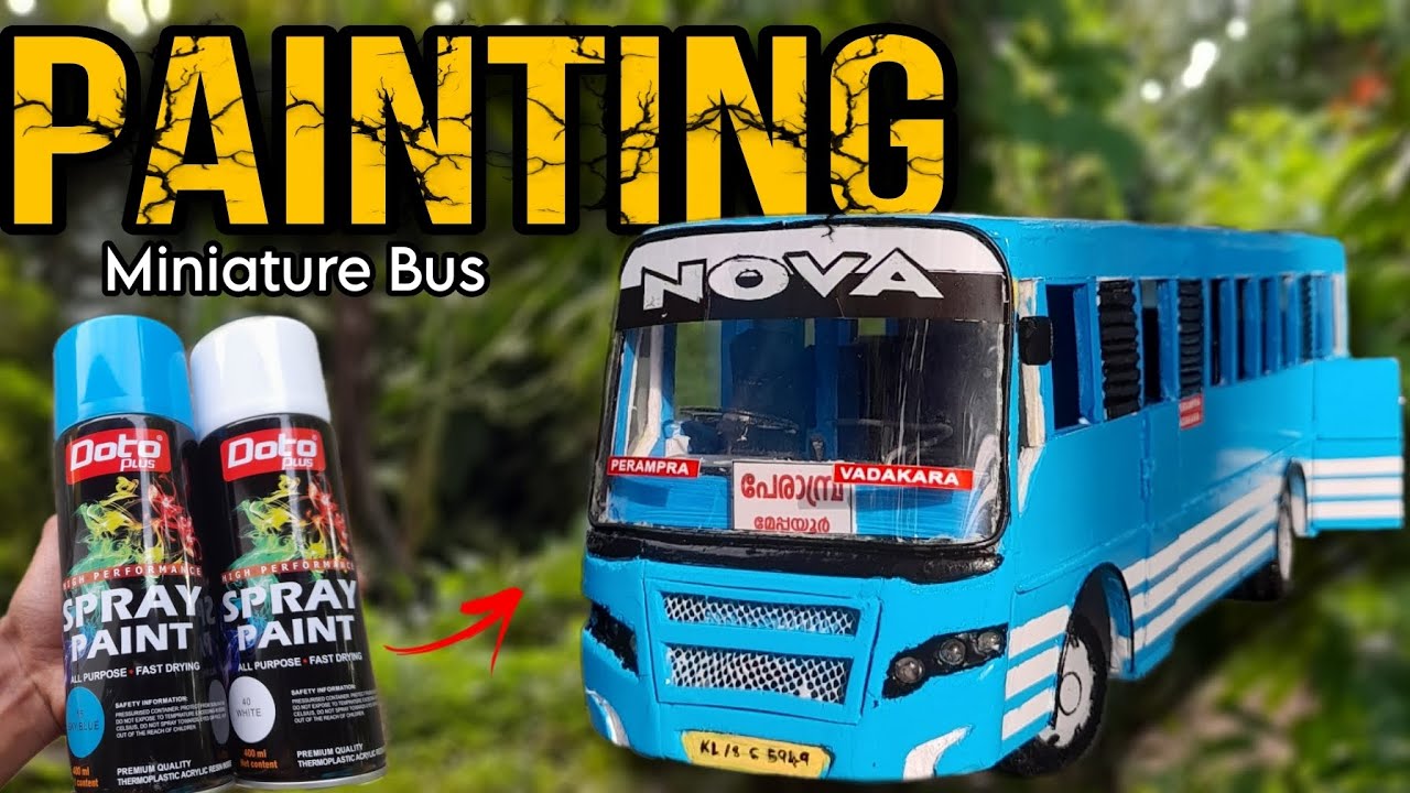 Handmade Bus scale model painting / Detailed video/ mirror finishing💯 ...