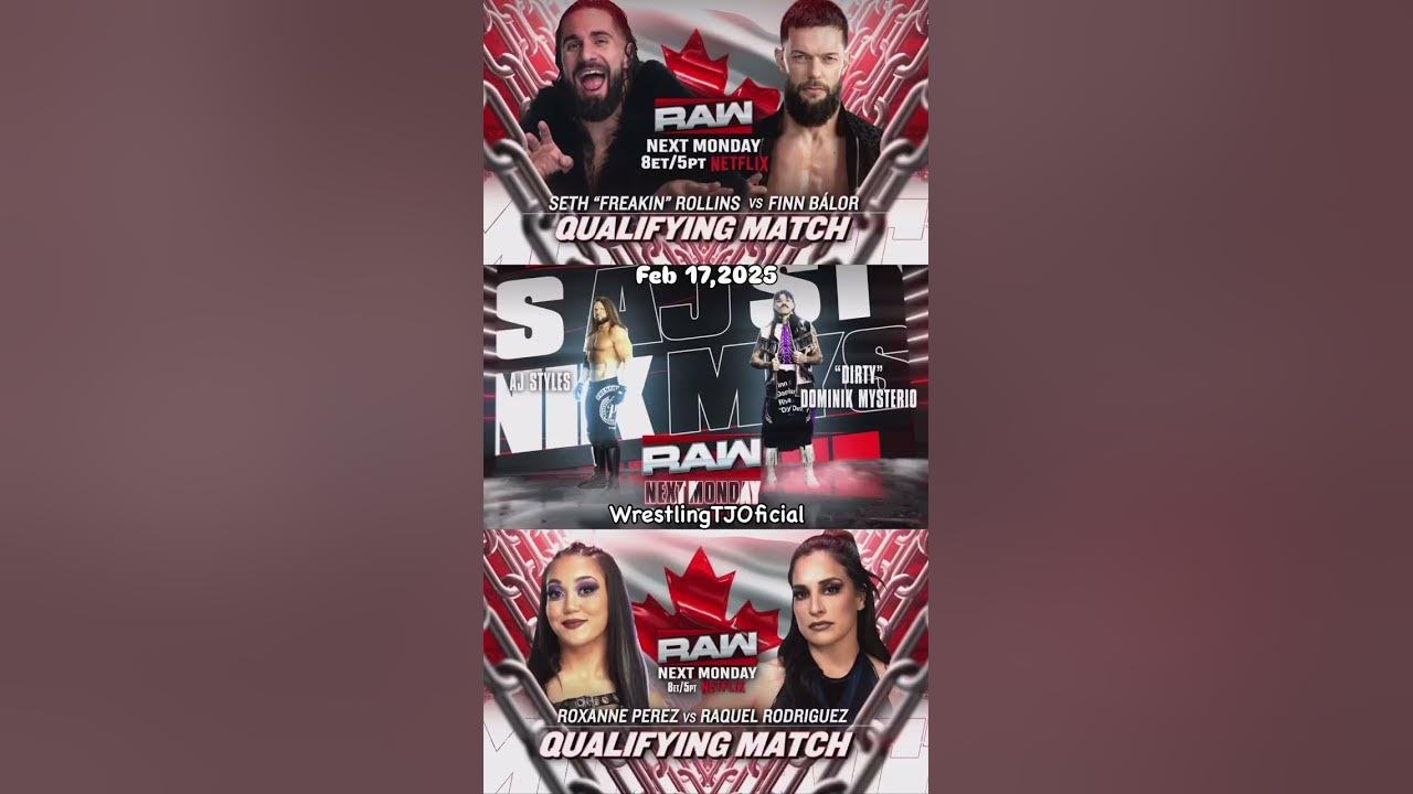 🤼♦️WWE RAW♦️🤼 / Cartelera “Actualizada” / 17 de Febrero de 2025 #wwe #wweraw #eliminationchamber ...