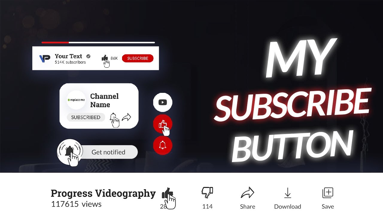 The Best Way To Make Your Own Subscribe Button - YouTube
