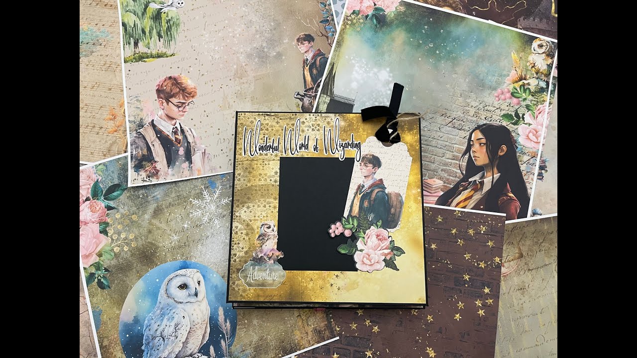 World of Wizarding, Scrapbook Folio, Digital Paper Collection - YouTube