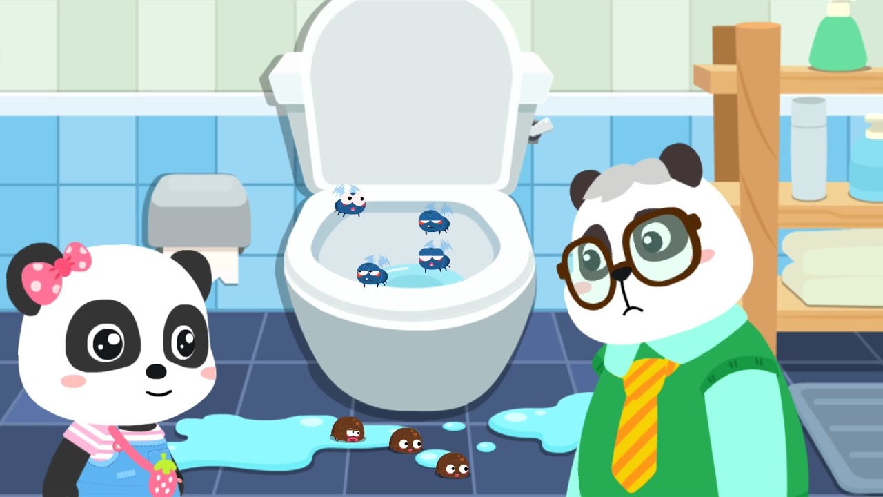 Baby Panda's House Cleaning - Learn How to Clean House, Babybus ...