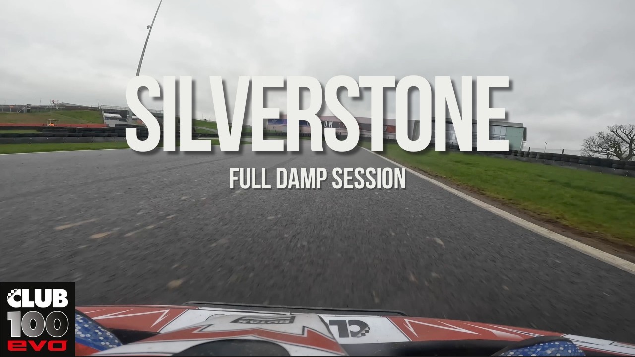 Kart Silverstone: Full Damp Session: Club 100 - YouTube