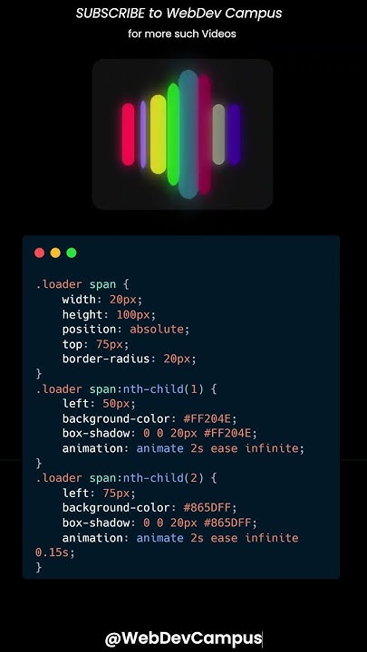 Creative CSS Loading Animation | Website Loading Animation HTML CSS | CSS Animation Project ...