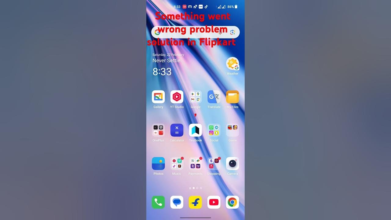 Something went wrong problem solution in Flipkart - YouTube