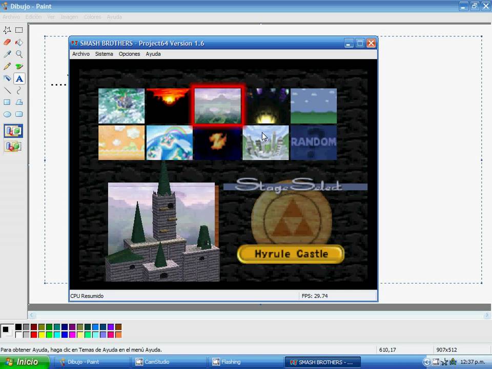 super smash bros 64 metal mario-master hand-giant dk - YouTube