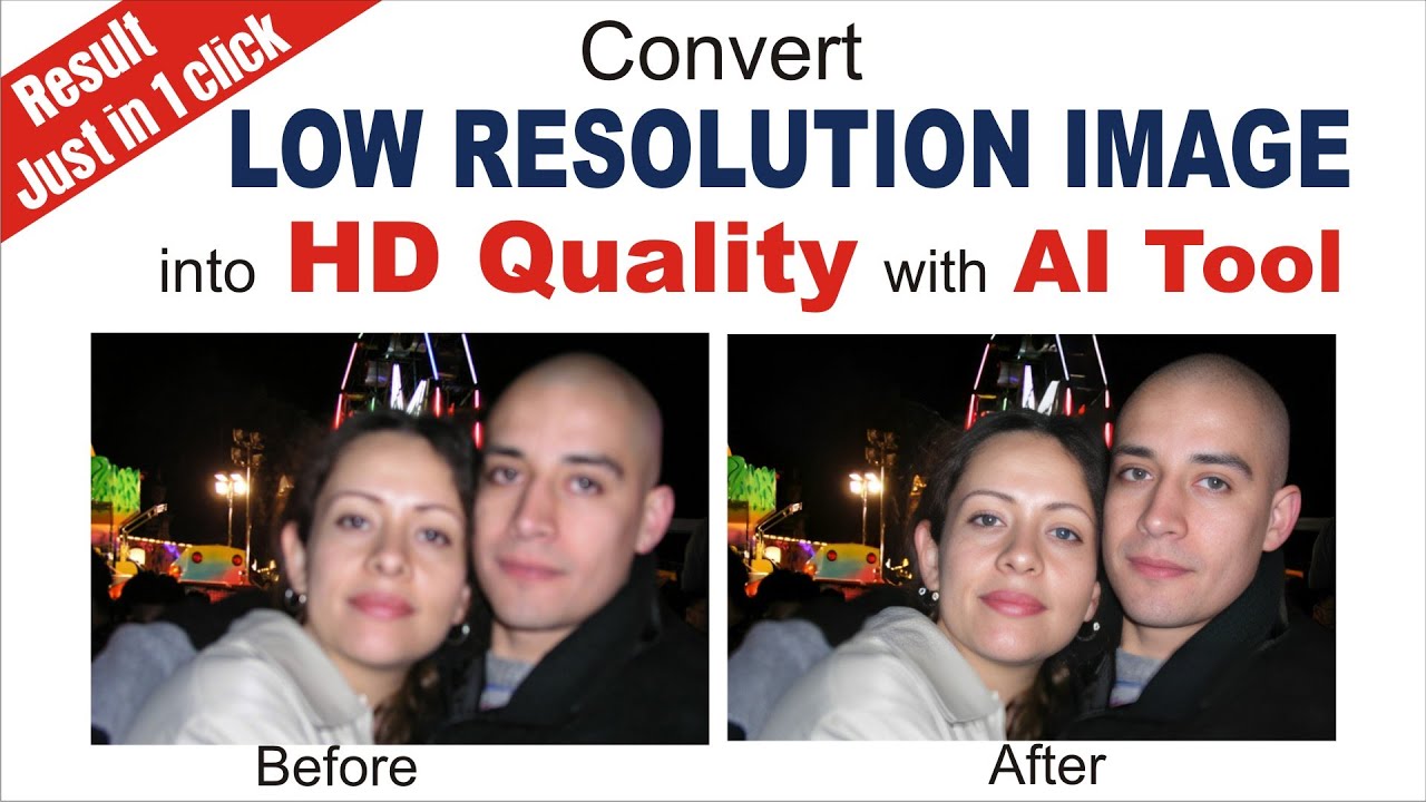Convert low resolution image into HD Quality with AI Tool just in 1 ...