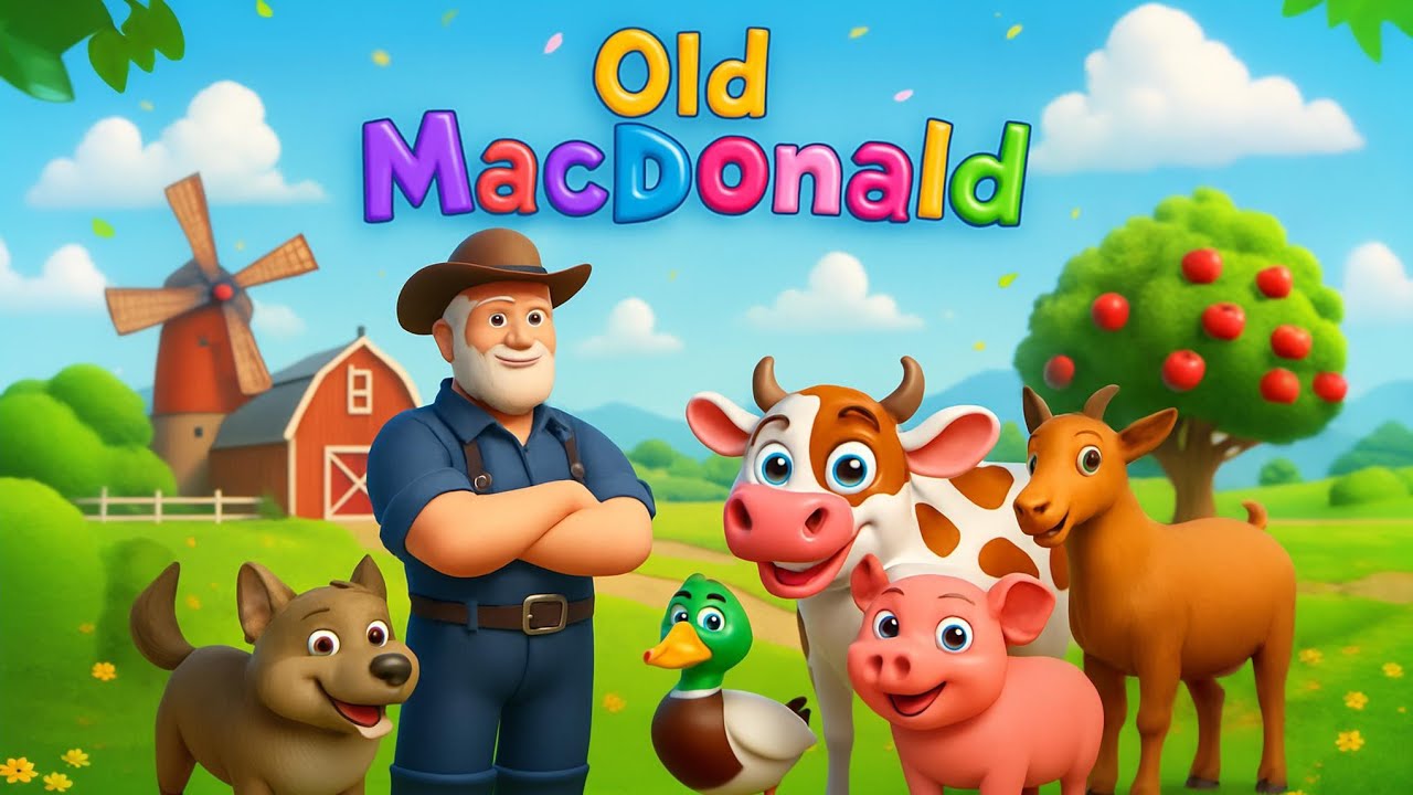 Old MacDonald Had A Farm | Animation English Rhymes | Nursery Rhymes ...
