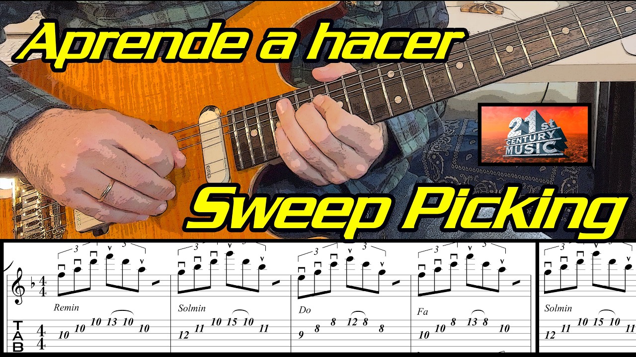 Aprende a hacer Sweep Picking. Técnica, trucos y Tabs. Técnica de ...