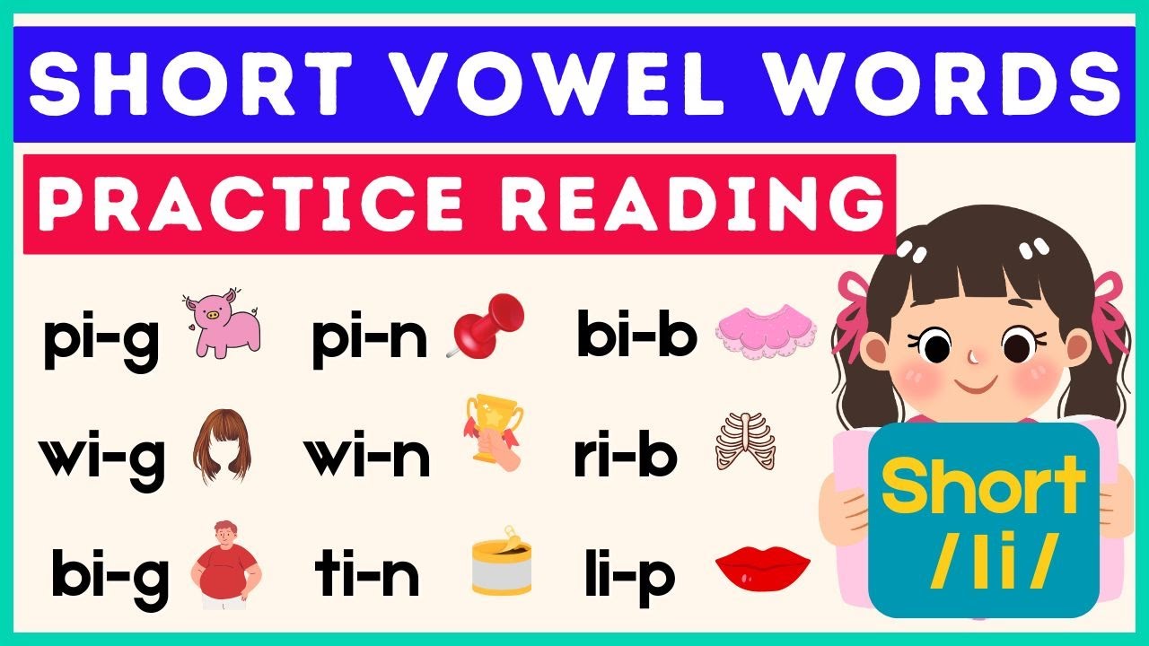Boost Reading Skills with Short Vowels---Short /Ii/---Practice Reading ...