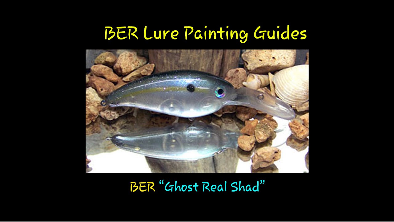 "Ghost Real Shad" BER Lure Painting Guides - YouTube