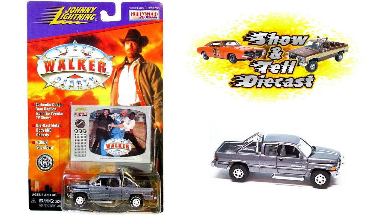 4K Show of Johnny Lightning 1/64 Walker Texas Ranger '95 Dodge Ram ...