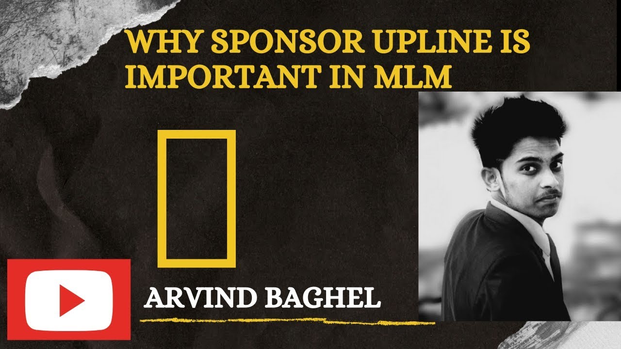 Why sponsor upline is very important in mlm? - YouTube