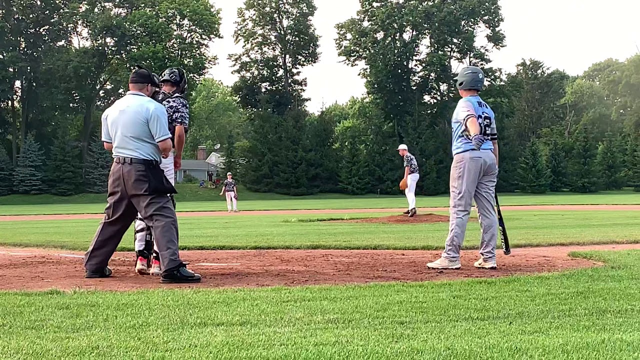 Pitcher throws 🔥 to get batter looking!! - YouTube