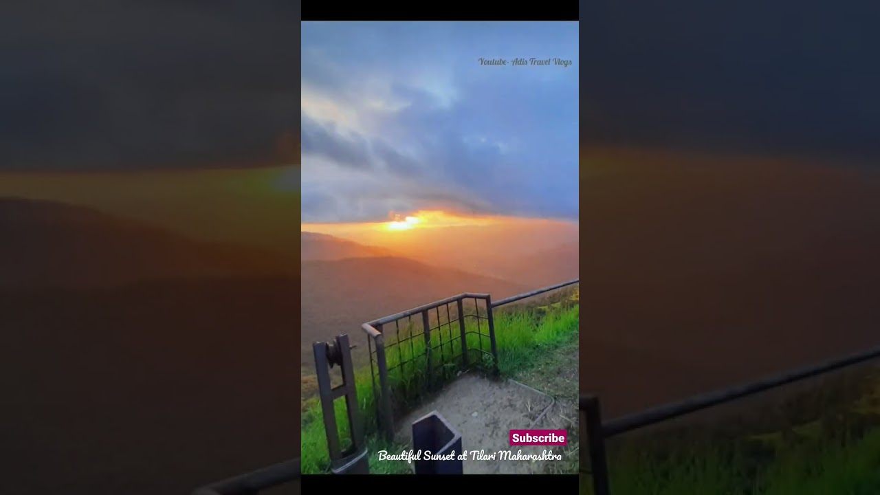 Beautiful Sunset at Tilari Ghat महाराष्ट्र | Tilari Ghat Sunset - YouTube