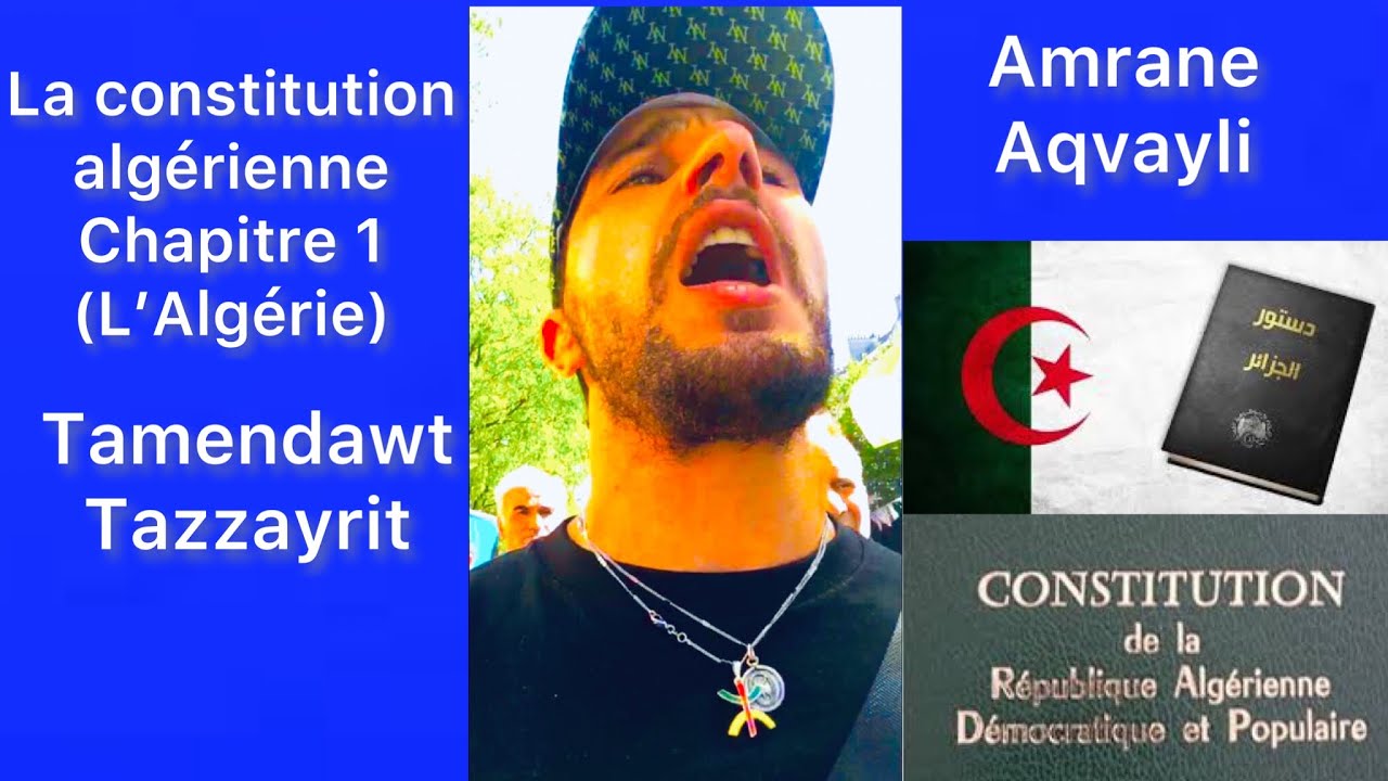 La constitution algérienne ; chapitre 1 ( l’Algérie ) - Tamendawt ...