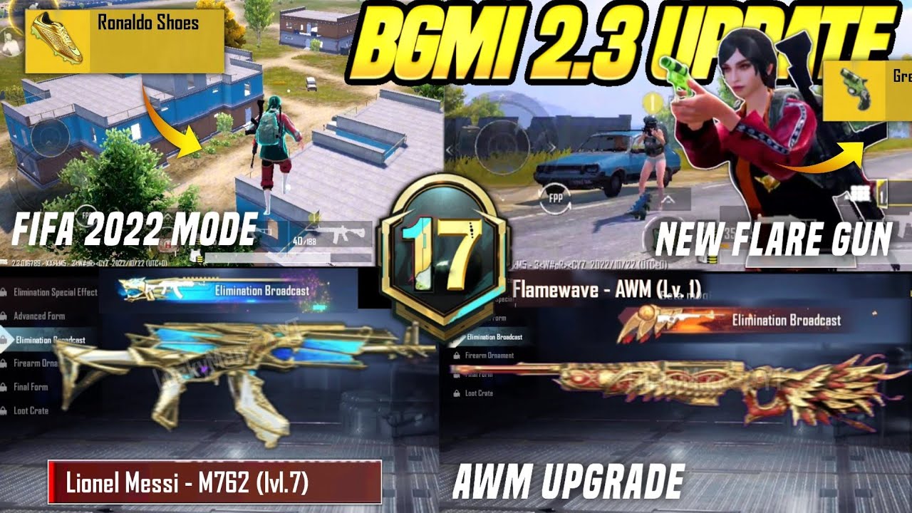 BGMI NEW 2.3 UPDATE | TOP 10 NEW FEATURES | AKM UPGRADE FIRST LOOK | 8 ...