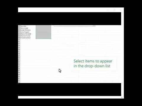 Create a drop down list - YouTube