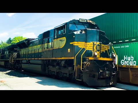 NS 1068 (Erie Heritage Unit) Leads NS 51Q through Chesterton, IN! 6/10/22 - YouTube