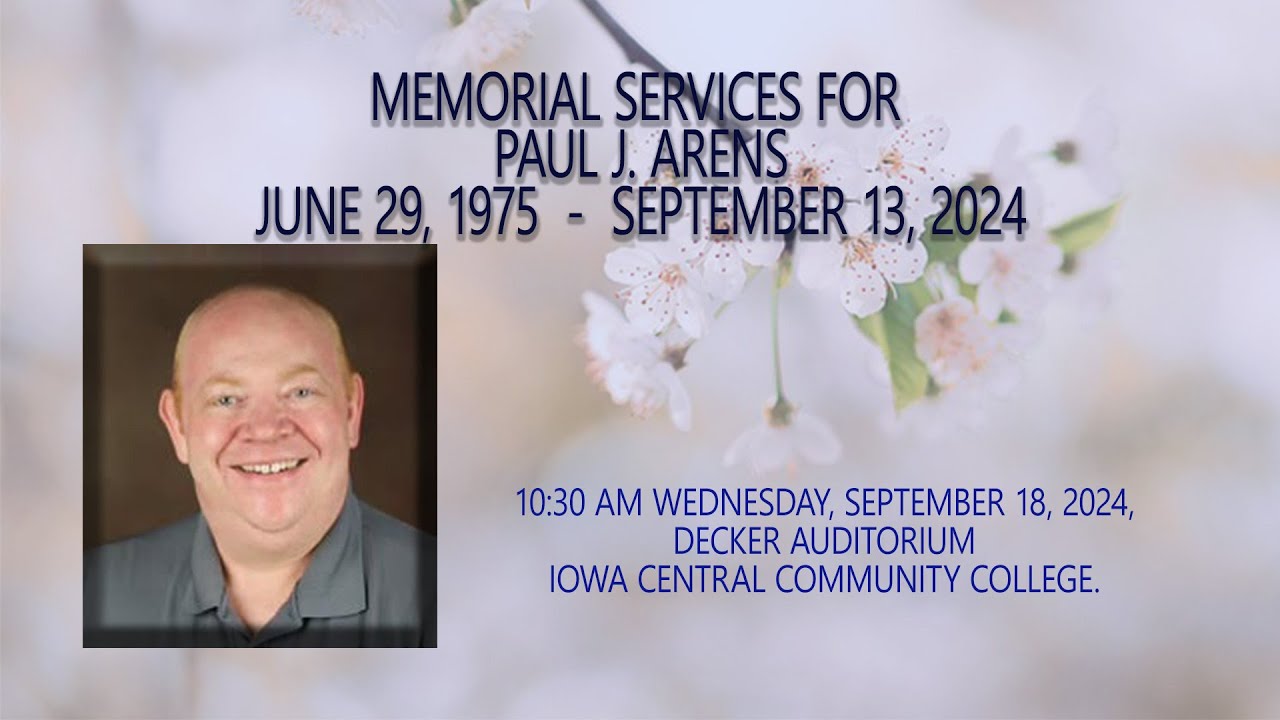 Paul J. Arens Memorial Service - YouTube