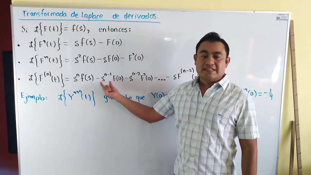 TRANSFORMADA DE LAPLACE Transformada de derivadas - YouTube