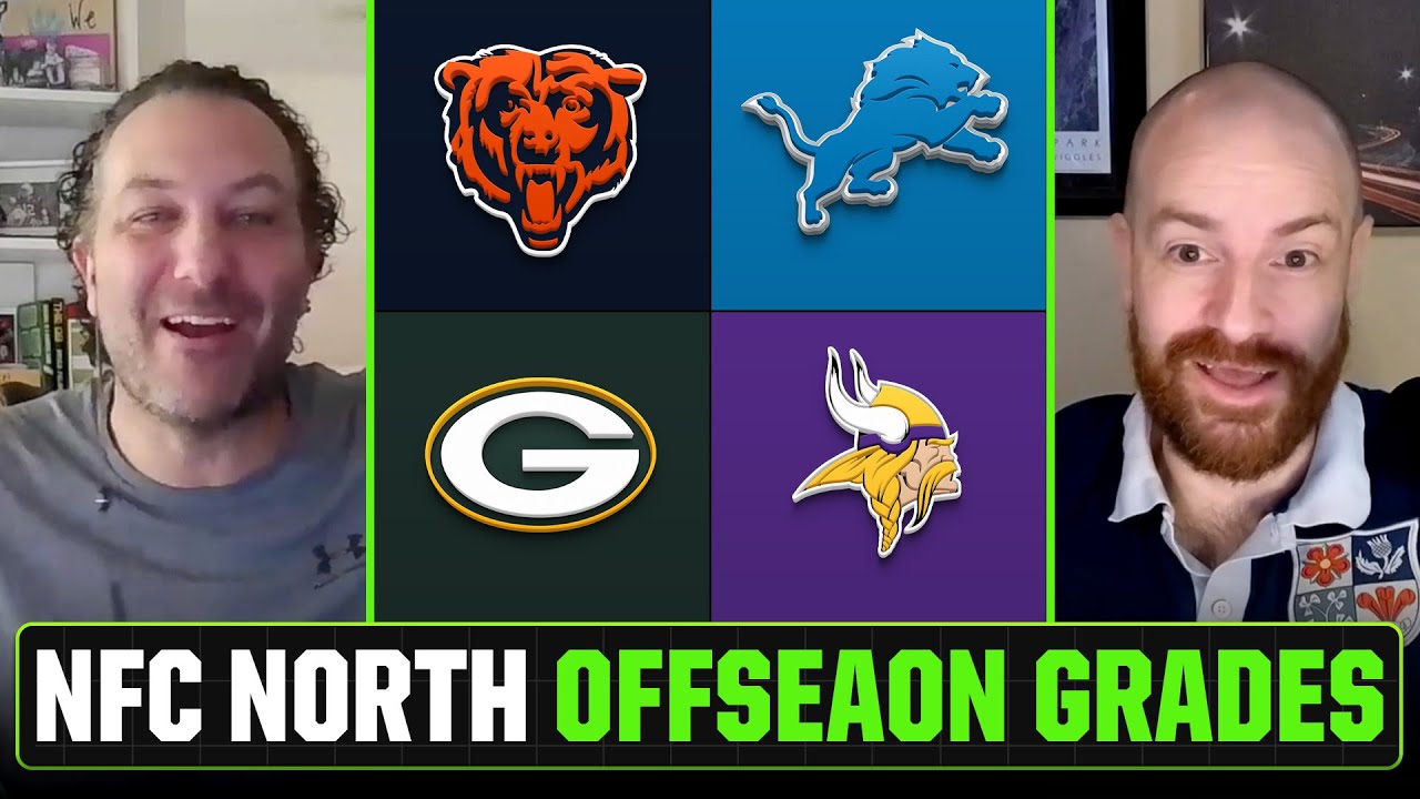 Offseason Grades For EVERY NFC North Team! - YouTube