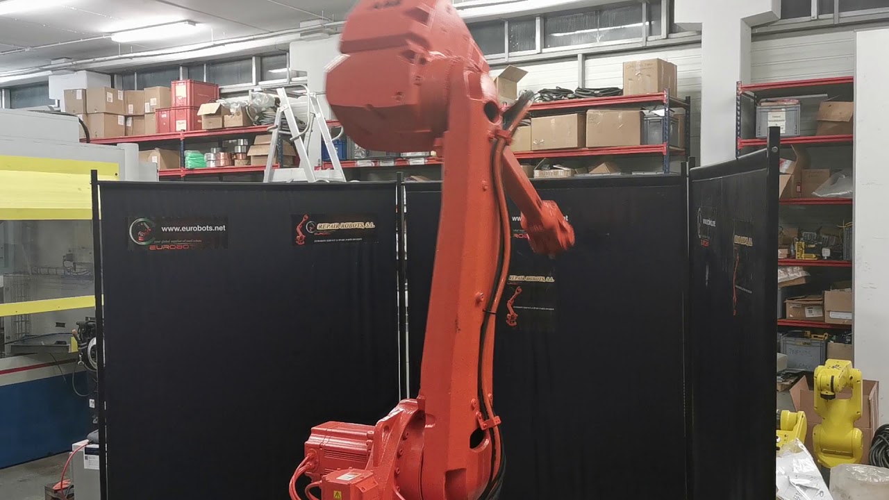 ABB IRB4600 M2004 industrial robot at Eurobots - YouTube