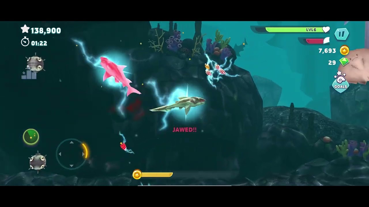 Electro shark hungry shark evolution gameplay (special shark) - YouTube